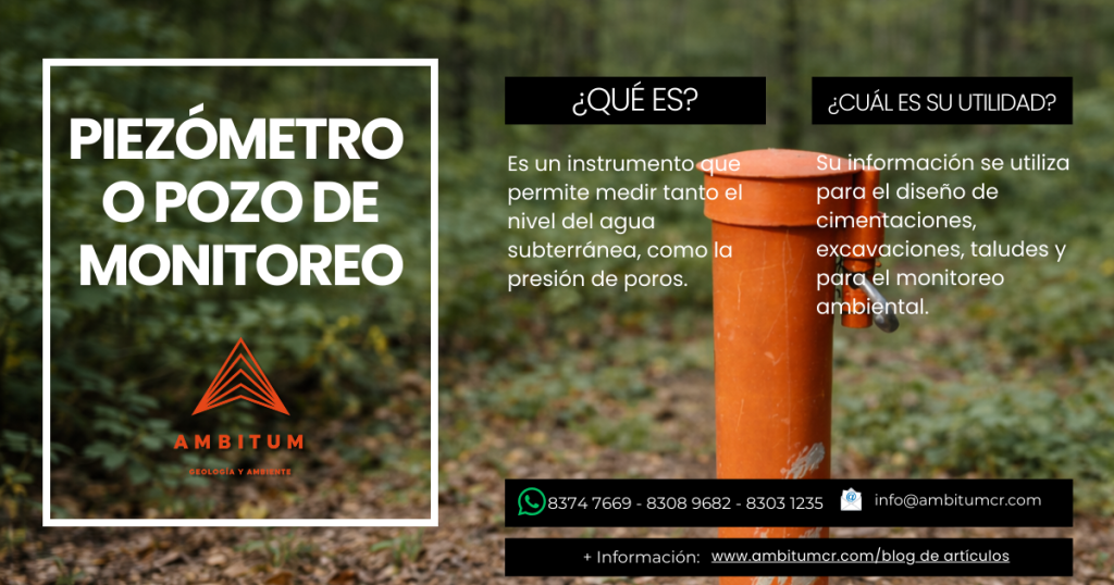 Piezómetro o Pozo de Monitoreo: ¿Qué es y cómo se instala? Piezómetro o ...